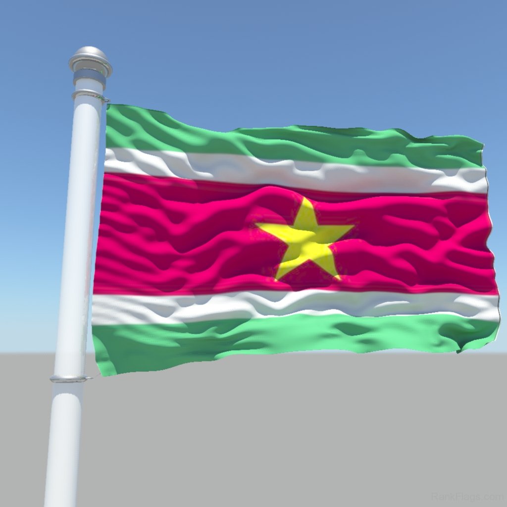 National Flag Of Suriname - RankFlags.com – Collection of Flags