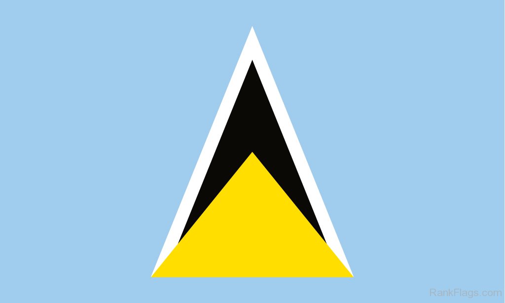 Saint Lucia National Flag - RankFlags.com – Collection of Flags