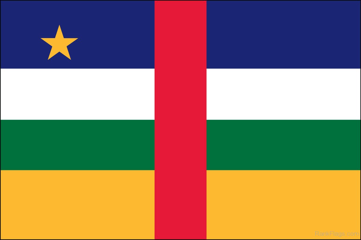 National Flag Of Central African Republic - RankFlags.com – Collection ...