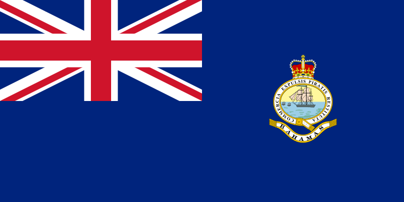 Flag Of Bahamas Under British Empire -1953-1964 - RankFlags.com ...