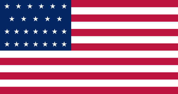 Flag Of United States -1848 - RankFlags.com – Collection of Flags