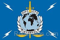 International Criminal Police Organization (ICPO Interpol) Flag ...